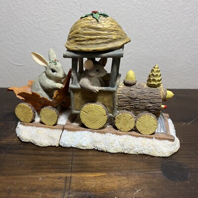 Vintage Charming Tails Fall Leaf Dean Griff Figurine Train Silvestri ...