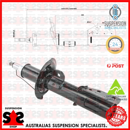 Front Axle Right Shock Absorber Suit HOLDEN Captiva 7 Gen. Ii (Cg) 2.2 ...