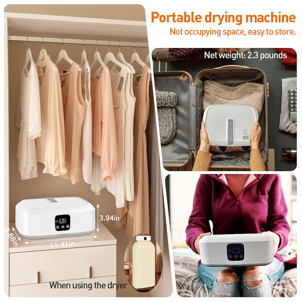 Portable Electric Clothes Dryer Indoor Home Dorms Buddy Best Hot Air ...