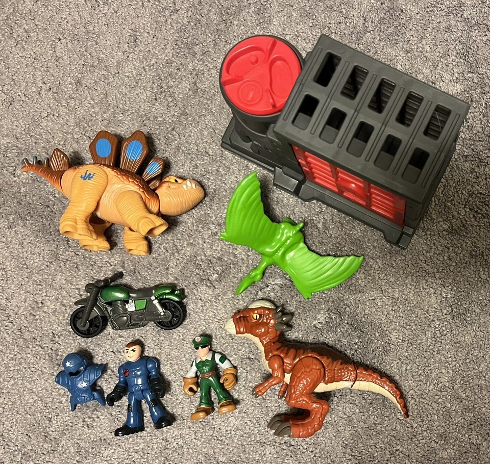 Fisher-Price Imaginext Jurassic Park World Dinosaur Lot Stygimoloch ...