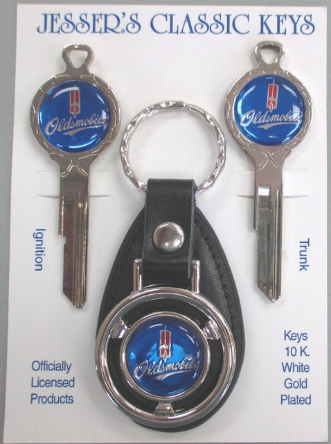 Corvette Black C4 White Gold Deluxe Classic Key Set C 4 Keys 1982 82 ...