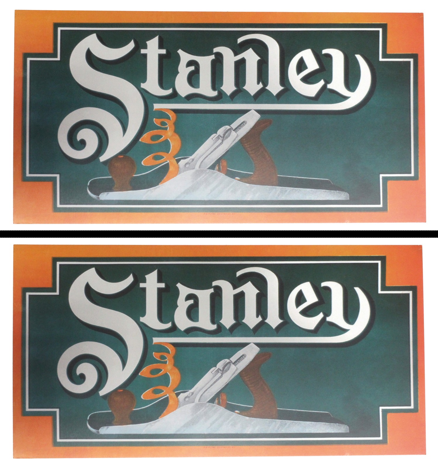Reproduction Copies of Classic Stanley Advertising Poster - Two 18 ...
