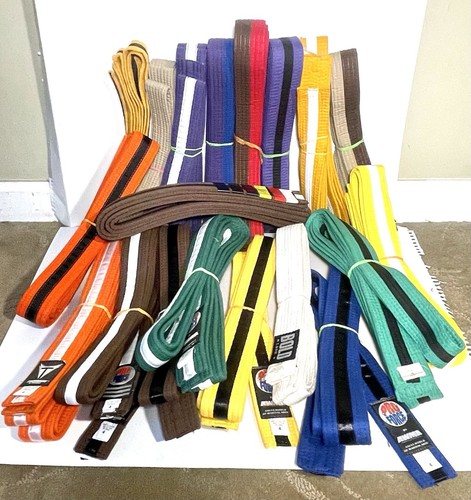Lot Of 20 Karate Martial Arts Belts. ProForce, Thunder, Various Colors ...
