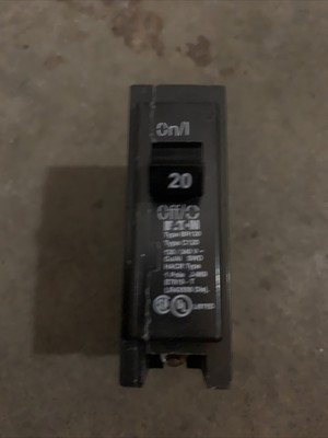 (1) NEW Eaton BR120 20Amp Single Pole Circuit Breaker Cutler Hammer | eBay