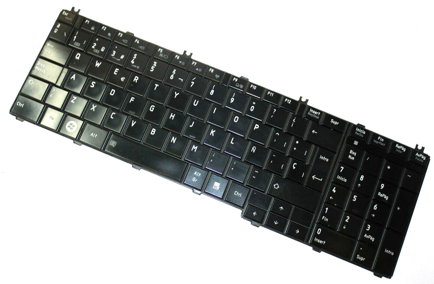 Genuine Toshiba Satellite L655 C655 C655D Spanish Laptop Keyboard ...