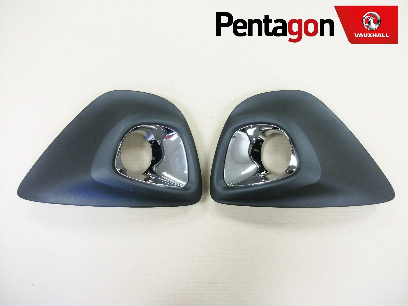 Genuine Vauxhall Vivaro B Front Bumper Chrome Fog Lamp Cover Grille Kit ...