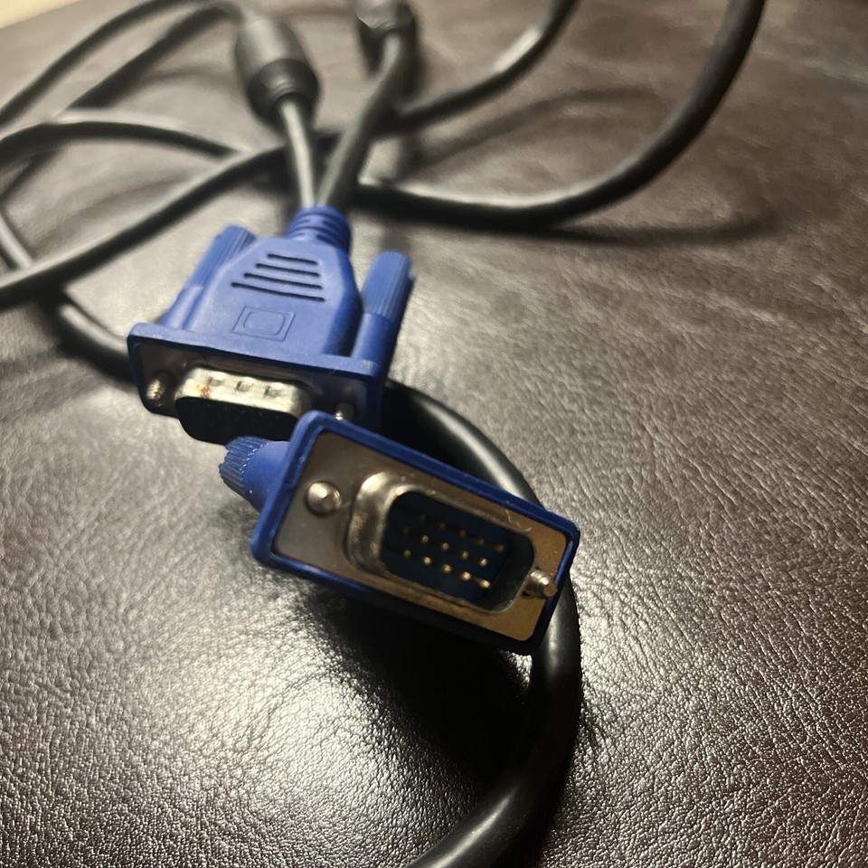 VGA SVGA Cable Male To Male 15-Pin Video Monitor Cord 6FT for DVR PC ...