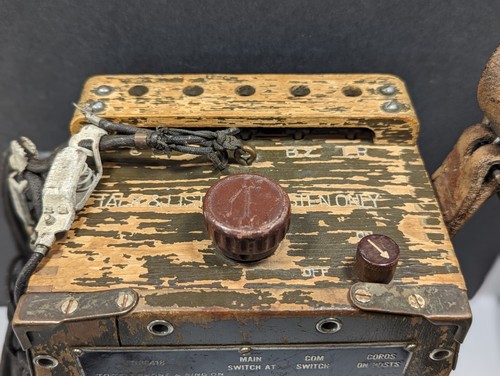 ORIGINAL WW1 WESTERN ELECTRIC MODEL D 86418 FIELD TELEPHONE W ...