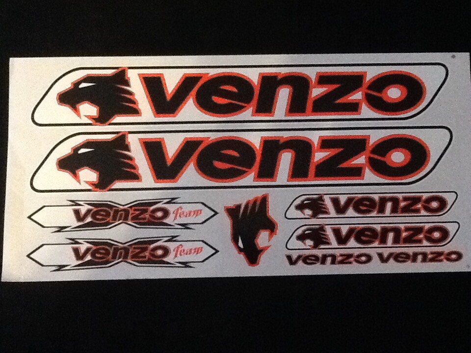 Venzo Stickers Set Black, Orange & White. | eBay