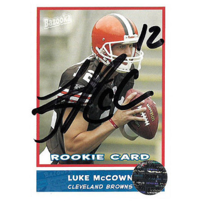 Luke McCown signed Cleveland Browns 2004 Topps Bazooka Rookie On Card ...