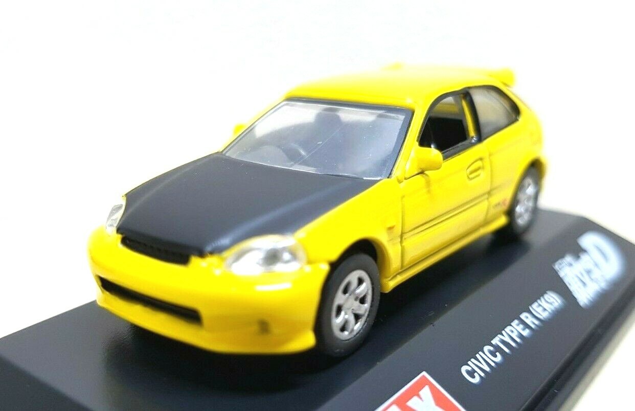 1/72 Real-X Initial D HONDA CIVIC TYPE R (EK9) Carbon Hood diecast car ...
