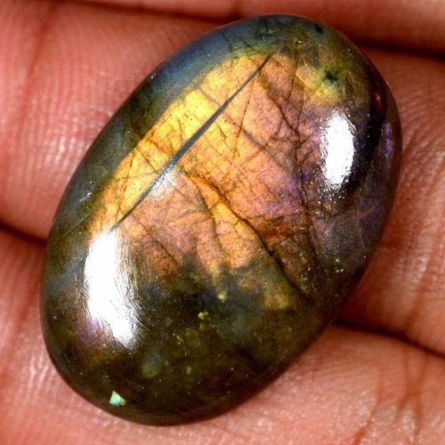 41.70 Cts 100% Natural Chatoyant Flashy Labradorite Loose Cabochon ...