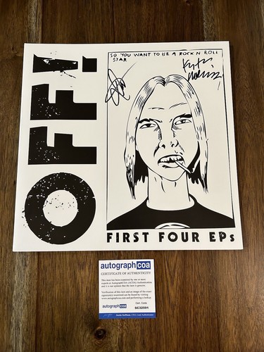 OFF! BAND SIGNED VINYL RECORD ALBUM PUNK KEITH MORRIS Dimitri ACOA MS ...