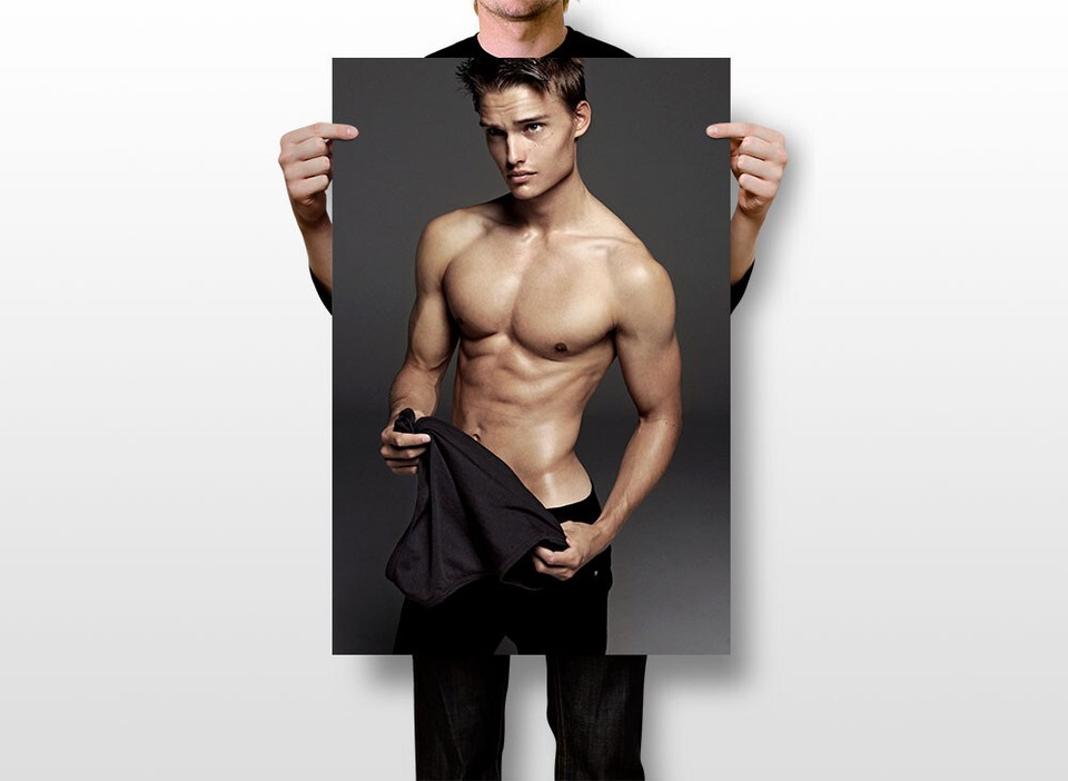 Student Boy Male Sexy Male Model Painting Wall Art Home Decor - POSTER ...