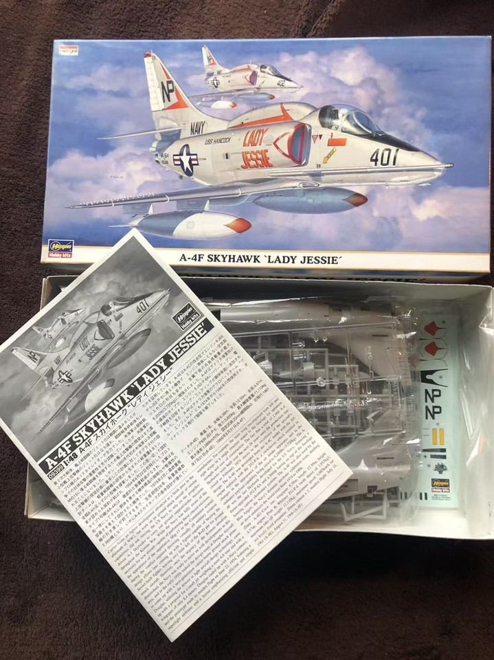 Hasegawa 1:48 scale A-4E/F SKYHAWK VA-164 LADY JESSSIE & VA-212 RAMPANT RAIDERS | eBay