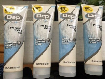RARE Lot of 4 Dep Pro Scalp Styling Gel Level 11 Marathon Hold 9 oz ...
