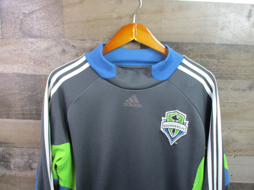 Adidas Seattle Sounders FC Shirt Men Large XBOX 360 MLS Soccer Crewneck ...