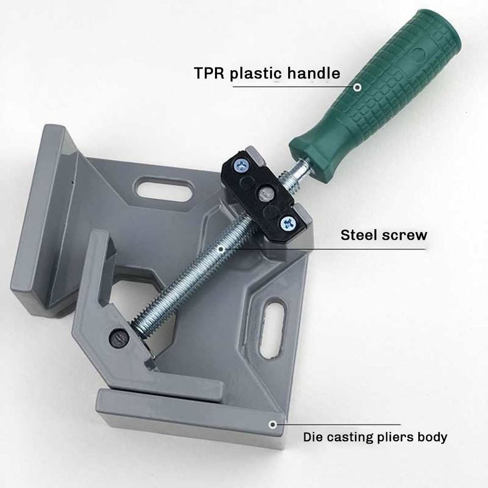2PCS Right Angle Clip Clamp Single Handle 90 Degrees Angle Clamp ...