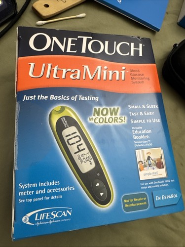 One Touch Ultra Mini Meter Glucometer - Green - Tested With Case New ...