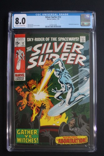 Silver Surfer #12 vs ABOMINATION 1970 Coven of WITCHES 1st Warlock ...