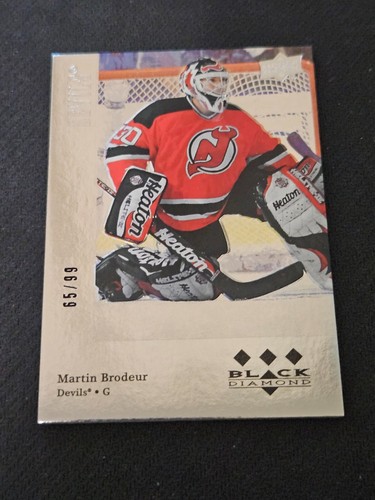 2019-20 UD BLACK DIAMOND MARTIN BRODEUR BDT-MB #ed 65/99 ‘96-97 TRIBUTE ...