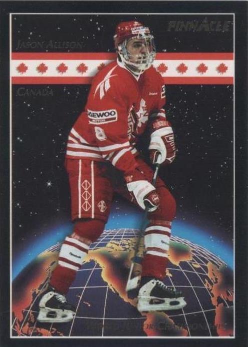 1993-94 Pinnacle - World Junior Championships Jason Allison #466 (RC ...