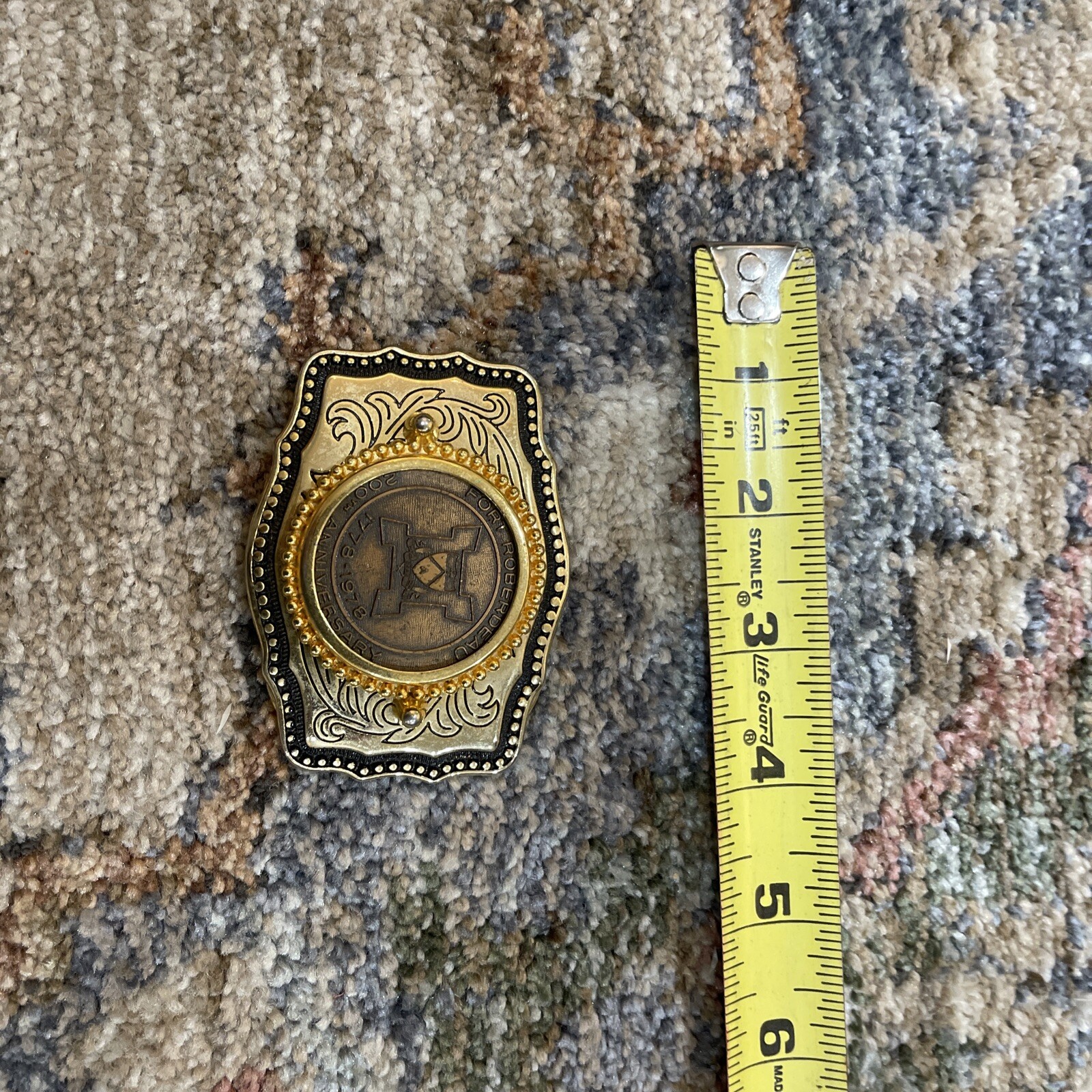 200 Year Anniversary Fort Roberdeau 1776-1976 Belt Bu… - Gem