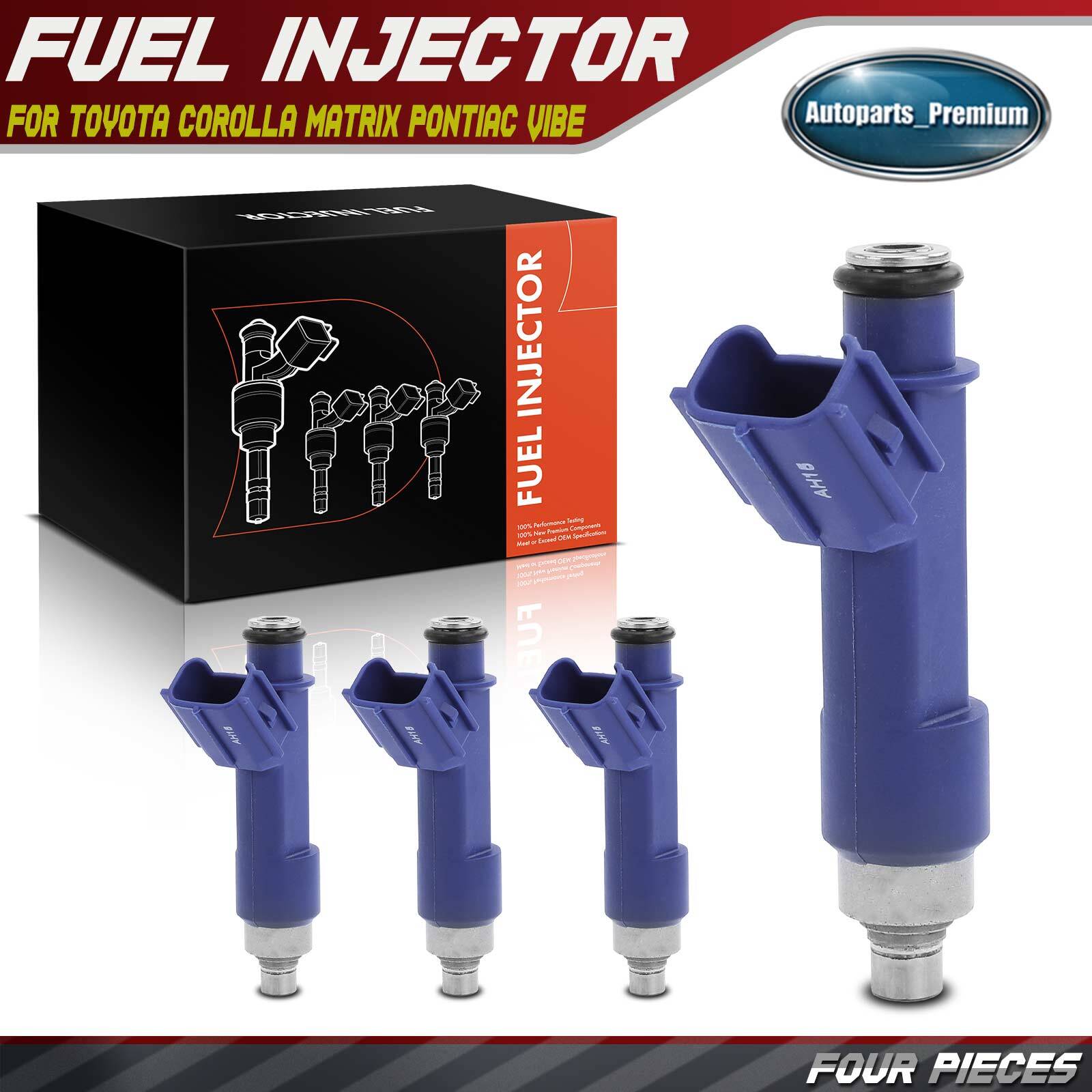 4x Fuel Injector for Toyota Corolla Matrix Pontiac Vibe 2005 2006 2007 ...