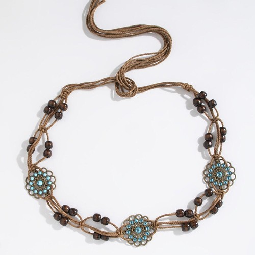 Ethnic Style Waist Rope Bohemian Braided Tassel Belt Fashion Waist ...