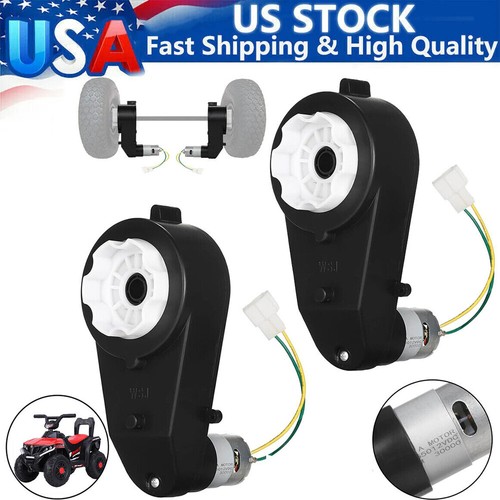 1 Pair Power Wheels Gearbox 12V 35000rpm Motor for Electric Car Kids ...