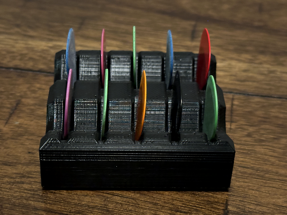 Guitar Pick Organizer Storage - For Guitarist Fender Gibson Ibanez etc ...