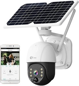 XVIM 1080P PTZ Solar Security Camera Outdoor 360° Wireless WiFi Solar ...