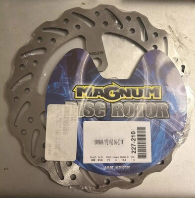 Magnum Replacement Rear Brake Rotor 2006-2017 Yamaha YFZ450 06-18 ...