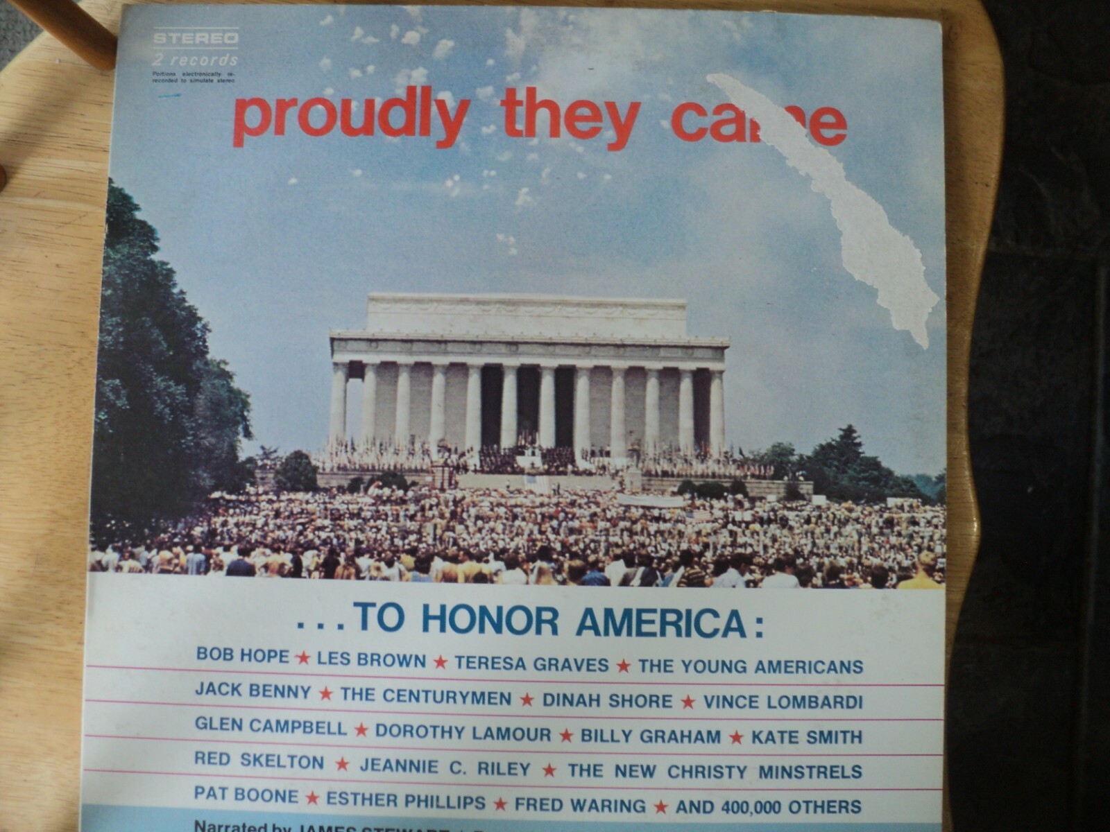 Proudly They Came To Honor America - James Stewart - 2LP July 4, 1970 ...
