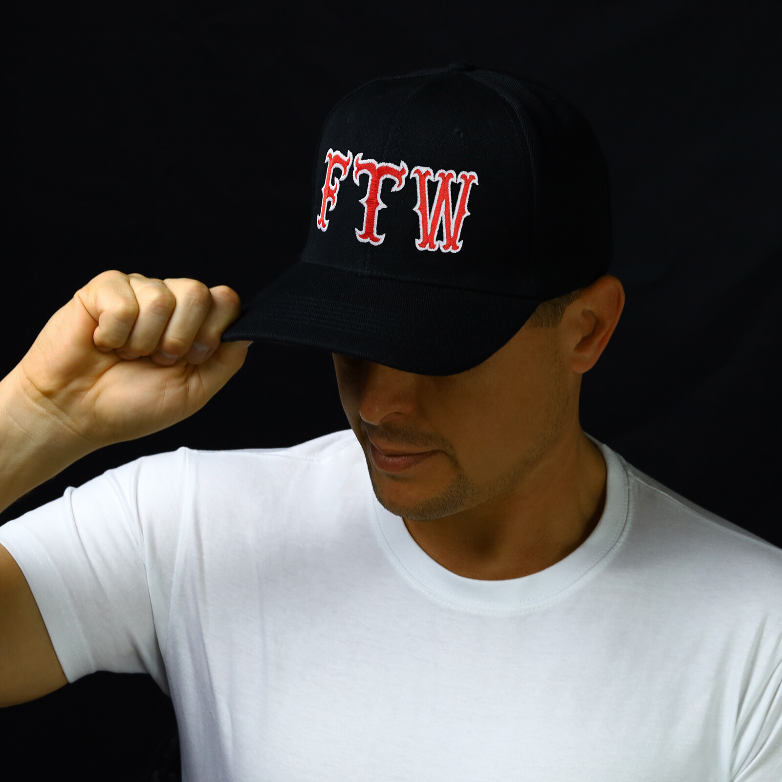 Snapback Cap mit Spruch | Kappe mit Motiv FTW | unisex Basecap schwarz ...