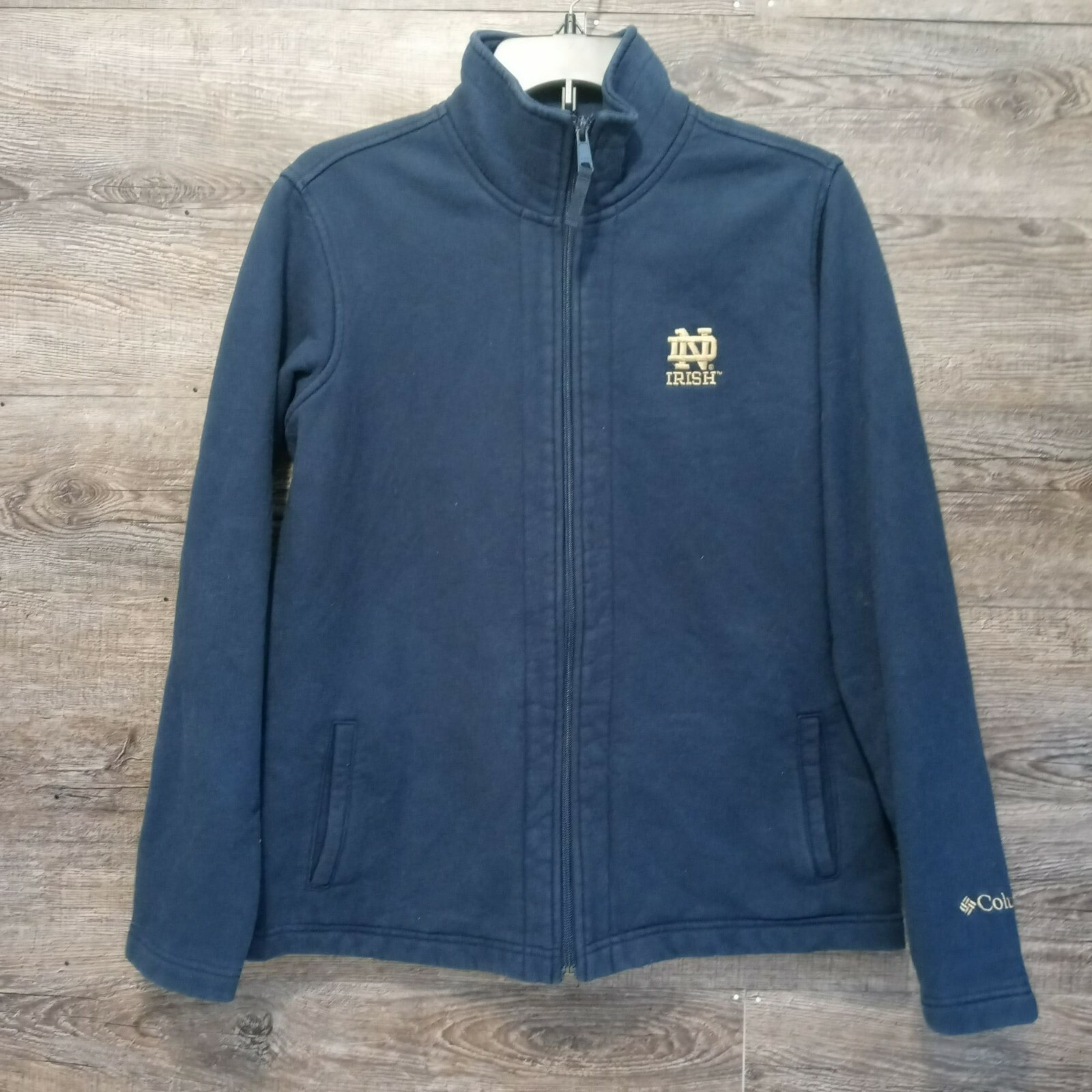 Columbia Women's Notre Dame Full Zip Fleece Jacket sz L | eBay