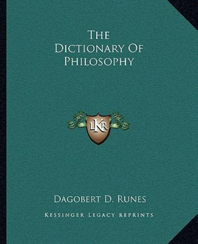 The Dictionary of Philosophy by Dagobert D. Runes (2010, Trade ...