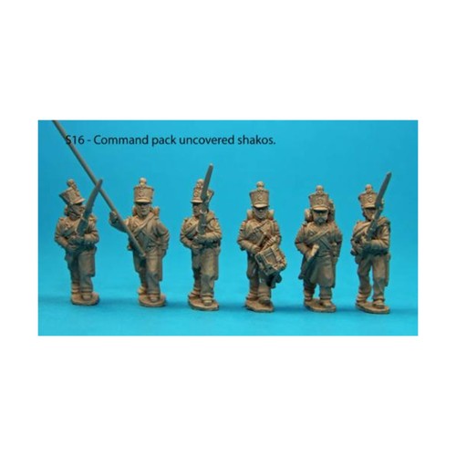 Gripping B Calpe Minis Napoleonic Saxon Infant Command Pack w/Uncover ...