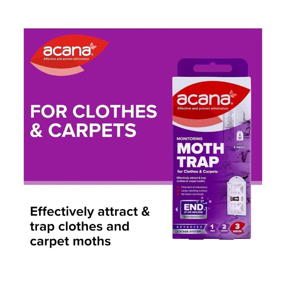 Acana Moth Killer Lavender Range – Sachets | Hangers | Traps | Spray ...
