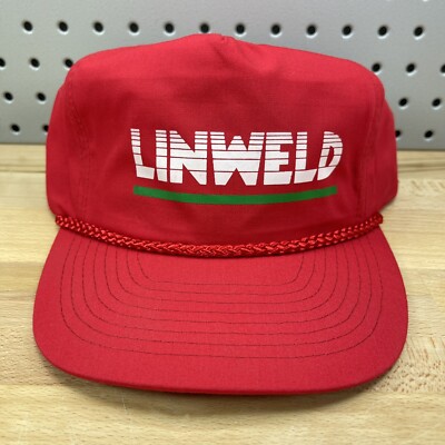 LINWELD Industrial Gas & Air Company Logo Vintage Red Snap Back Cap Hat ...
