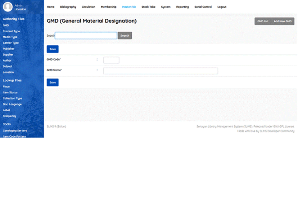 Library Management System Bibliography database Membership management ...