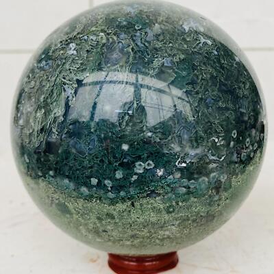 Natural Water Grass Agate Quartz Crystal Sphere Gemstone Healing 1740g ...