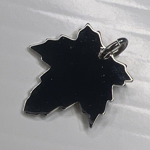 ELCO 925 Sterling Silver Retro Charm Pendant Maple Leaf Canada Souvenir ...
