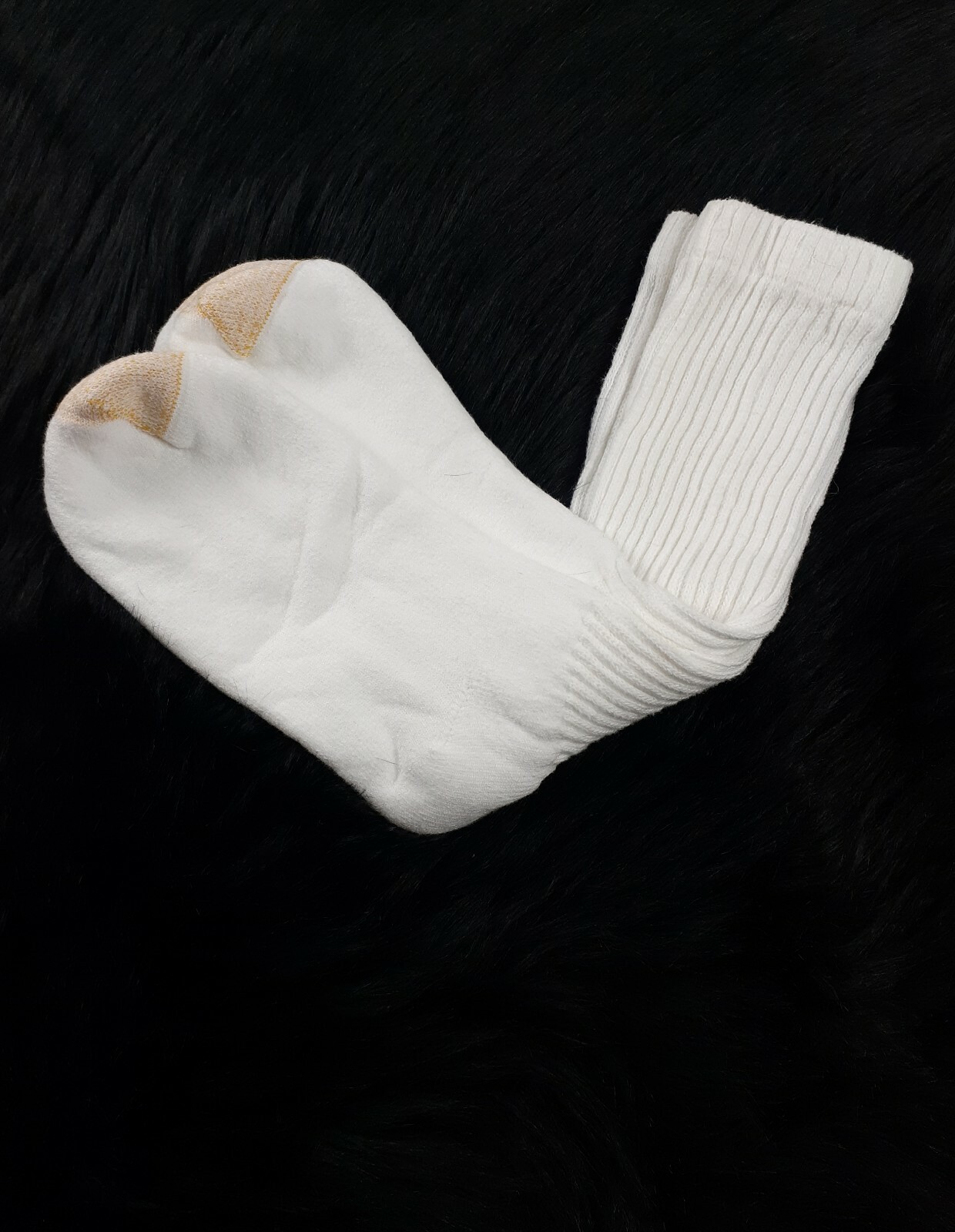 75% Orlon Acrylic Thick White Crew Socks Vtg New | eBay