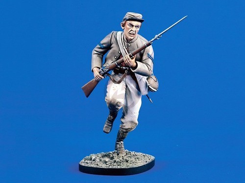 Verlinden 120mm (1/16) "Charge!" Confederate Corporal Attacking Civil ...