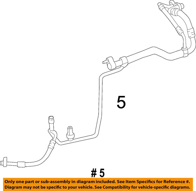 Mercedes MERCEDES-BENZ OEM 12-15 ML350-A/C AC Hose Line Pipe 1668300215 ...