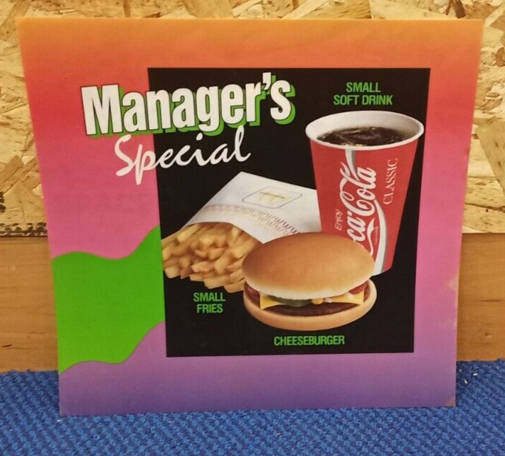 MCDONALDS PROMOTIONAL TRANSLIGHT POP POINT OF PURCHASE - Manager's ...