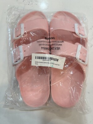 BOEBAL Womens Rubber Slide Adjustable Sandal, US Size 7 | eBay