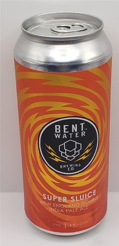 Craft Beer Can Bent Water Brewing Company Super Sluice NE DIPA India ...