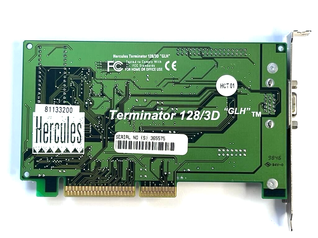 Hercules Terminator 128 3D GLH S3 TRIO 3D , AGP | eBay